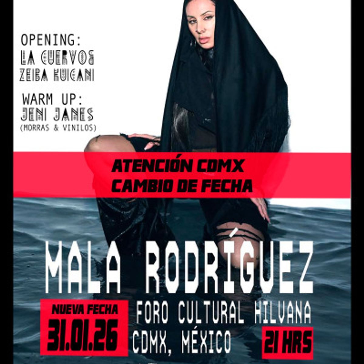 Guía de Hoy | MALA RODRIGUEZ / CDMX / FORO HILVANA / CONCIERTO INTIMO (+18)