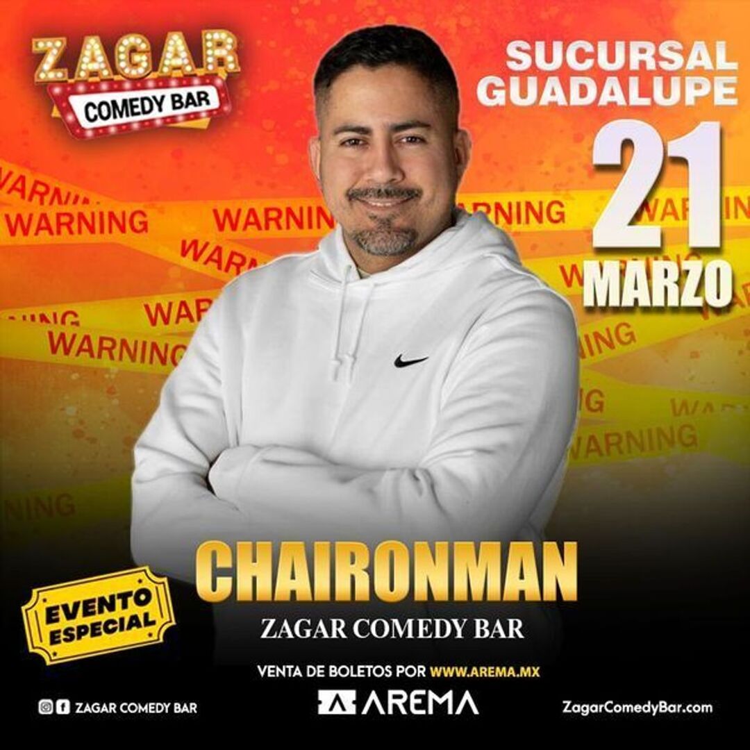 Guía de Hoy | Chaironman en Zagar Comedy Bar Guadalupe